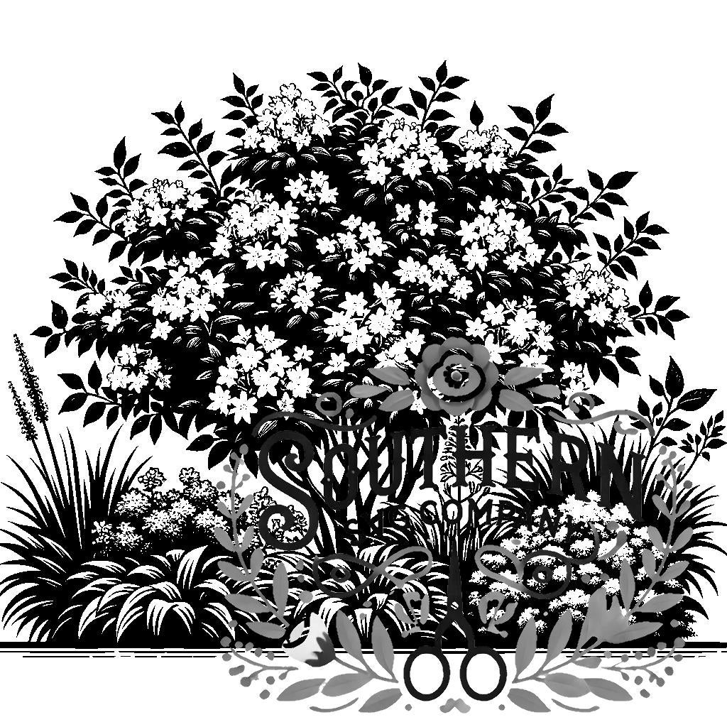 Flowering Shrubs SVG Bundle Floral Design Files for DIY Projects - Etsy