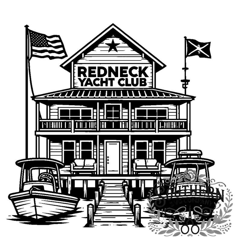 Redneck Yacht Club SVG Bundle - Rustic Southern Boat Design for ...