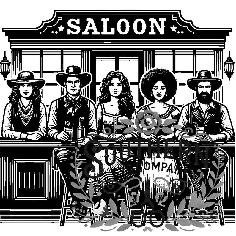 Country Saloon SVG Bundle - Rustic Western Designs for Crafts and ...