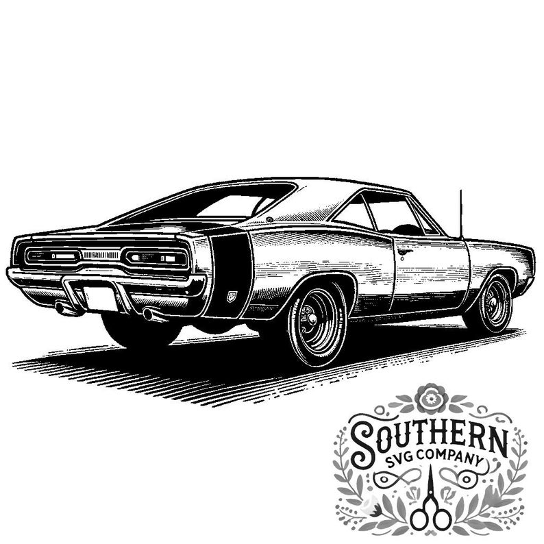 Old School Muscle Car SVG Bundle - Retro Auto Design for Crafts & DIY ...