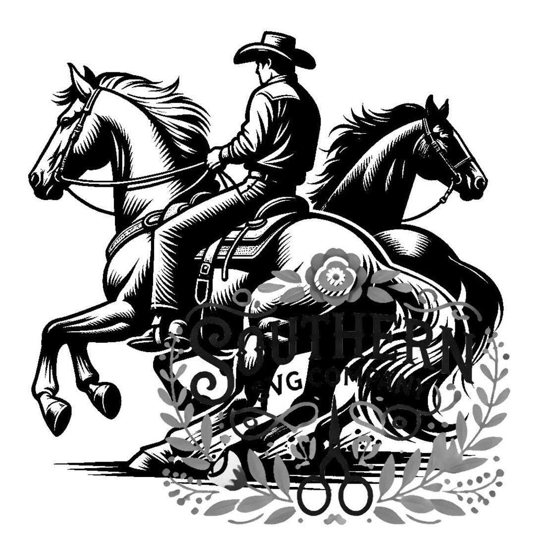 Rodeo Horses SVG Bundle - Vector Graphics for Western Themed Crafts and ...