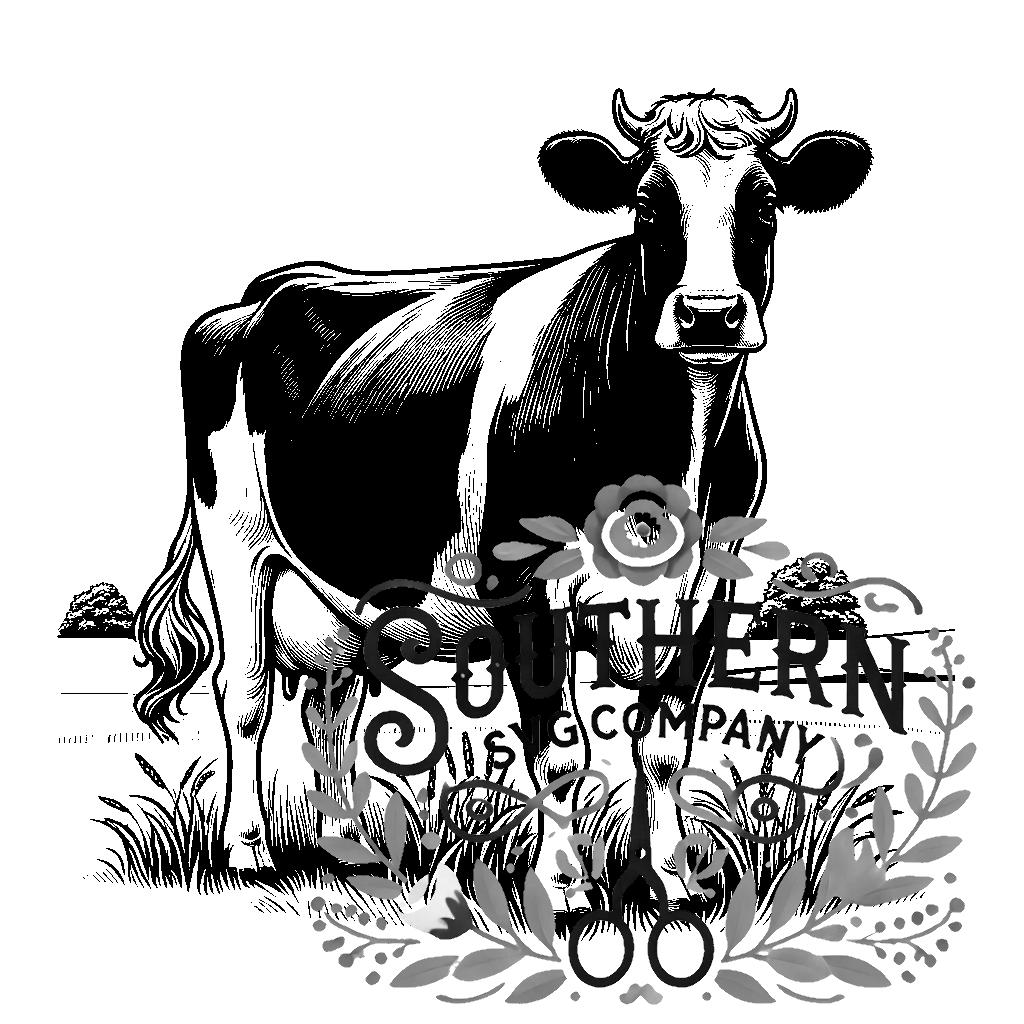 SVG Charming Cow Field Bundle - Original Design for Crafts, DIY ...