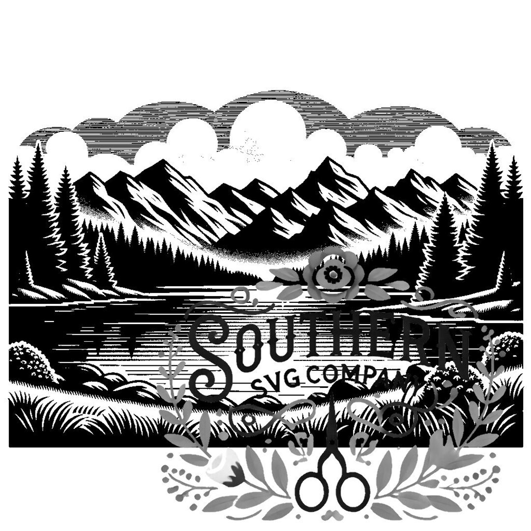 Mountain Lake SVG Bundle - Vector Designs for Crafting, Ideal for ...