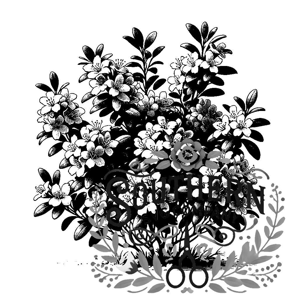 Flowering Shrubs SVG Bundle Floral Design Files for DIY Projects - Etsy