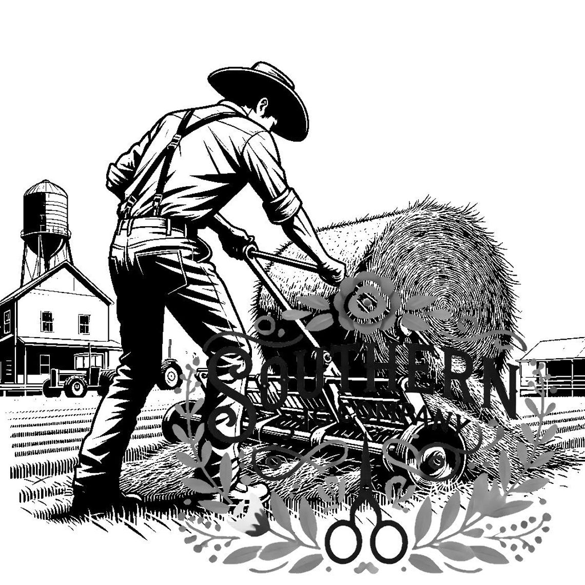 Harvest Hay SVG Bundle - Farming Cut Files for Cricut Silhouette - Farm ...