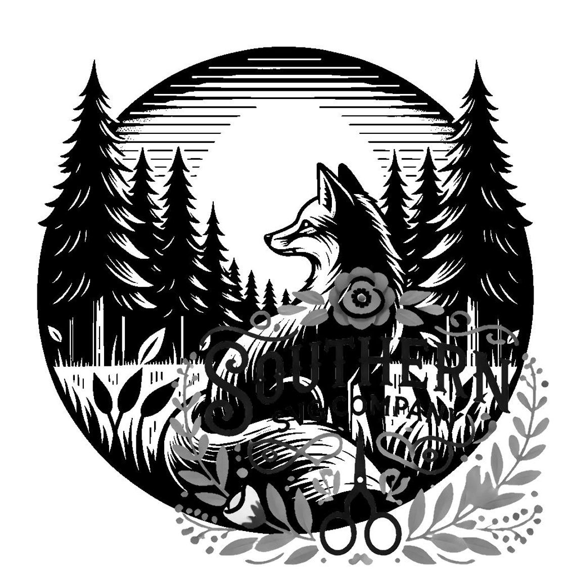 Fox in Forest SVG Bundle Nature Design Element for Crafting - Etsy