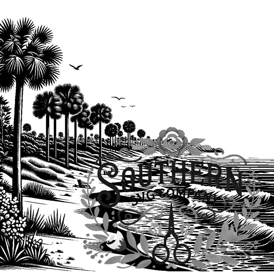 Ocean Shoreline SVG Bundle | Beach Waves & Seashells Digital Download ...