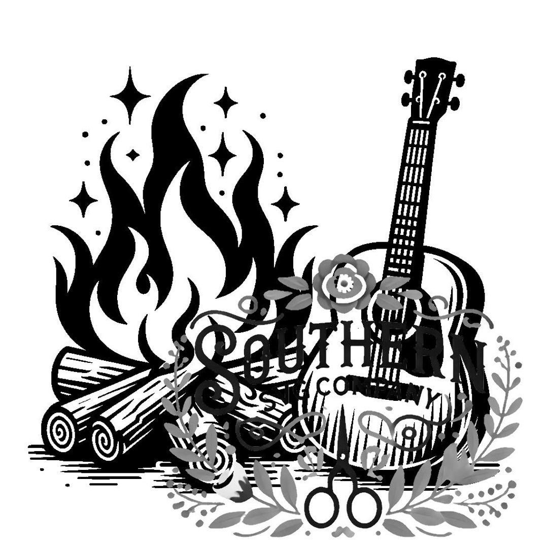 Campfire Guitar SVG Bundle | Perfect for Campers & Music Lovers ...