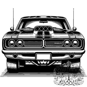 Surreal Muscle Car SVG Bundle Old School Style - Etsy