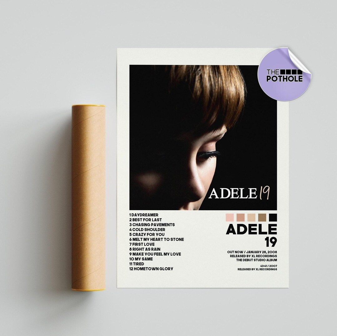 Adele Posters / 19 Poster / Adele 19 / Album Cover Poster / Poster ...