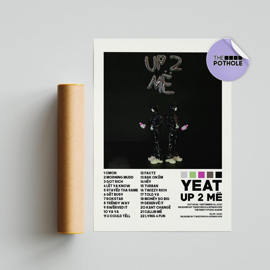 Yeat Posters / up 2 Me Poster, Album Cover Poster, Poster Print Wall ...
