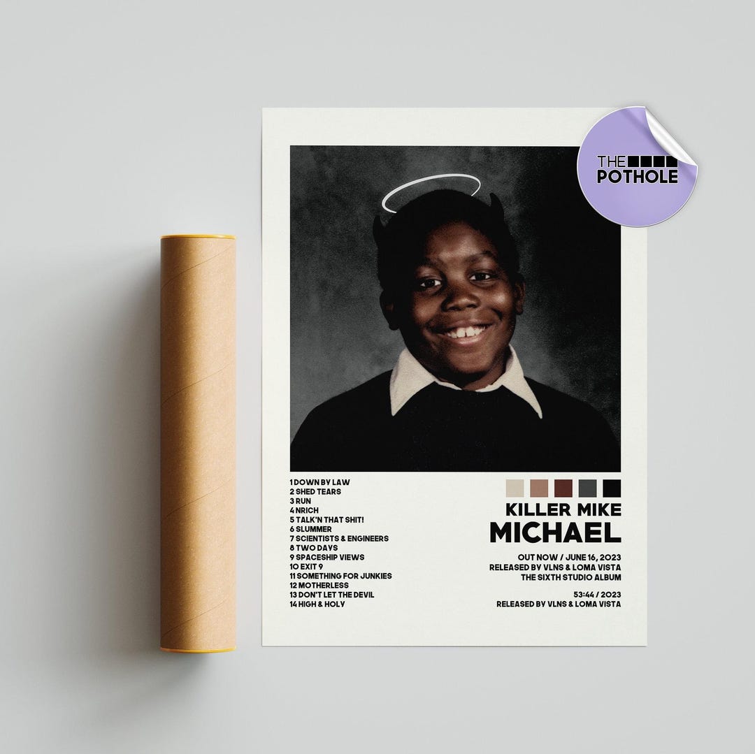 Killer Mike Posters / Michael Poster, Tracklist Album Cover Poster ...