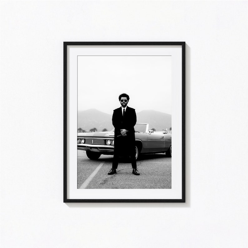 The Weeknd Posters / the Weeknd Black and White Wall Art, Music Poster ...