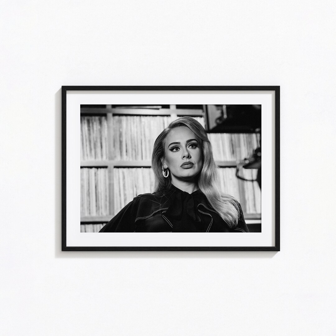 Adele Posters / Adele Black and White Wall Art, Album Cover Poster ...