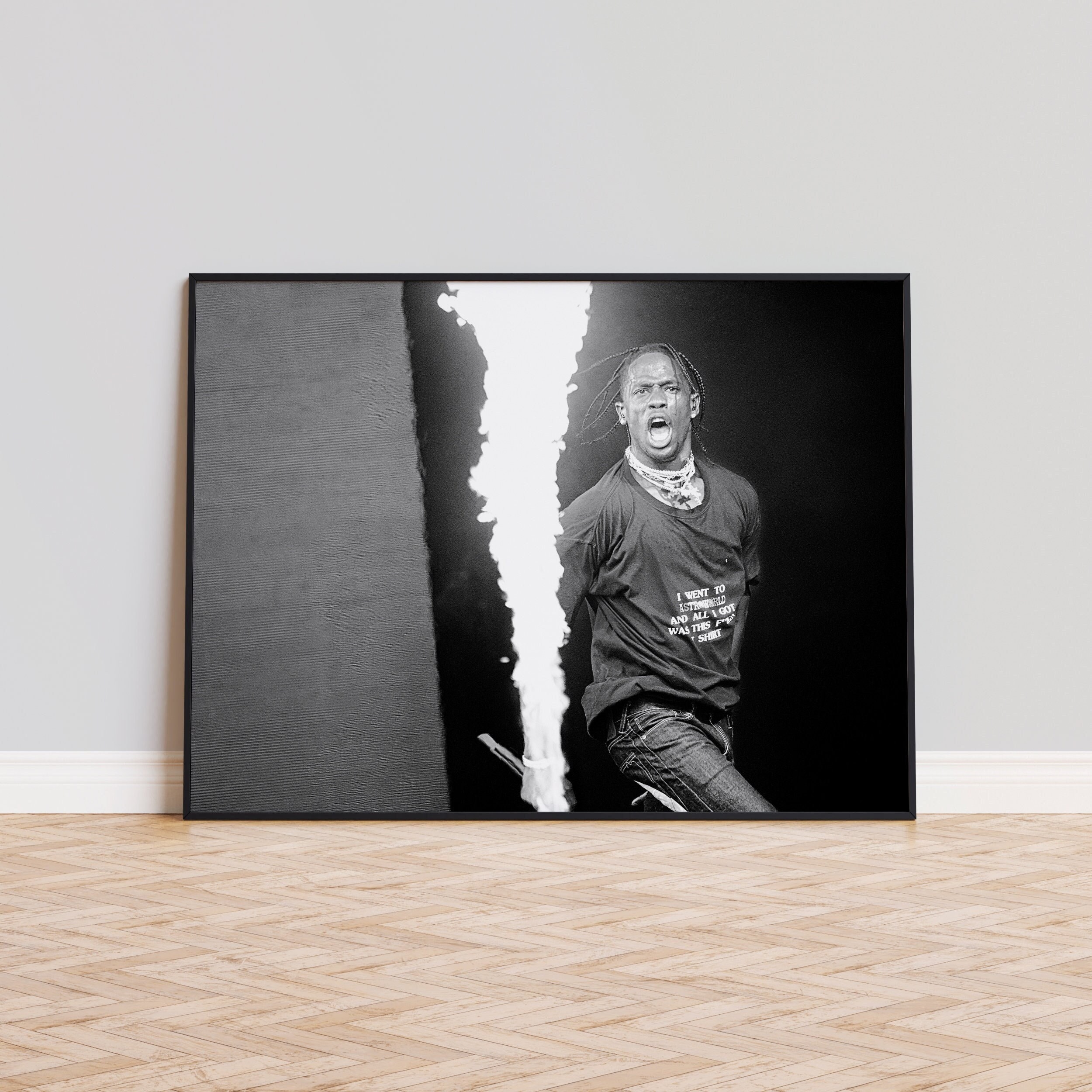 Travis Scott Posters / Travis Scott Black and White Wall Art, Album ...