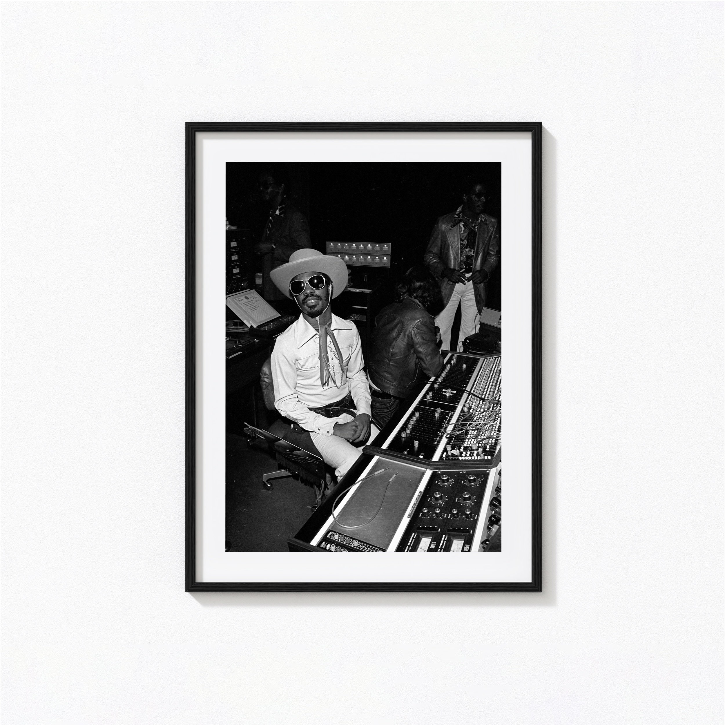 Stevie Wonder Posters / Stevie Wonder Black and White Wall Art, Album ...