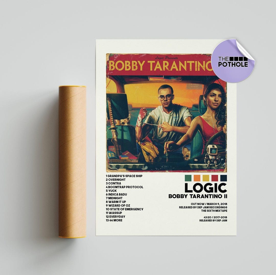 Logic Posters / Boby Tarantino 2 Poster, Tracklist Poster, Album Cover ...