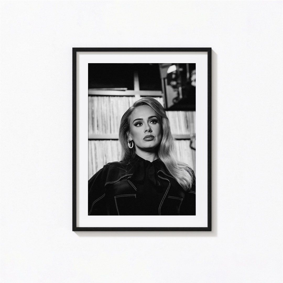 Adele Posters / Adele Black and White Wall Art, Album Cover Poster ...