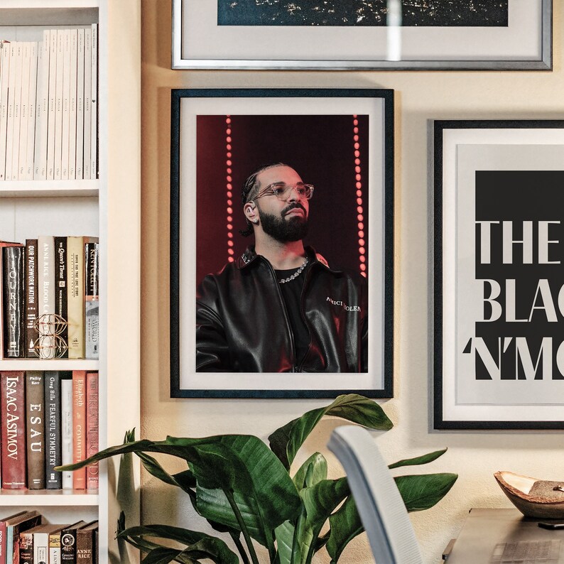Drake Posters / Drake Black and White Wall Art, Music Poster, Home ...