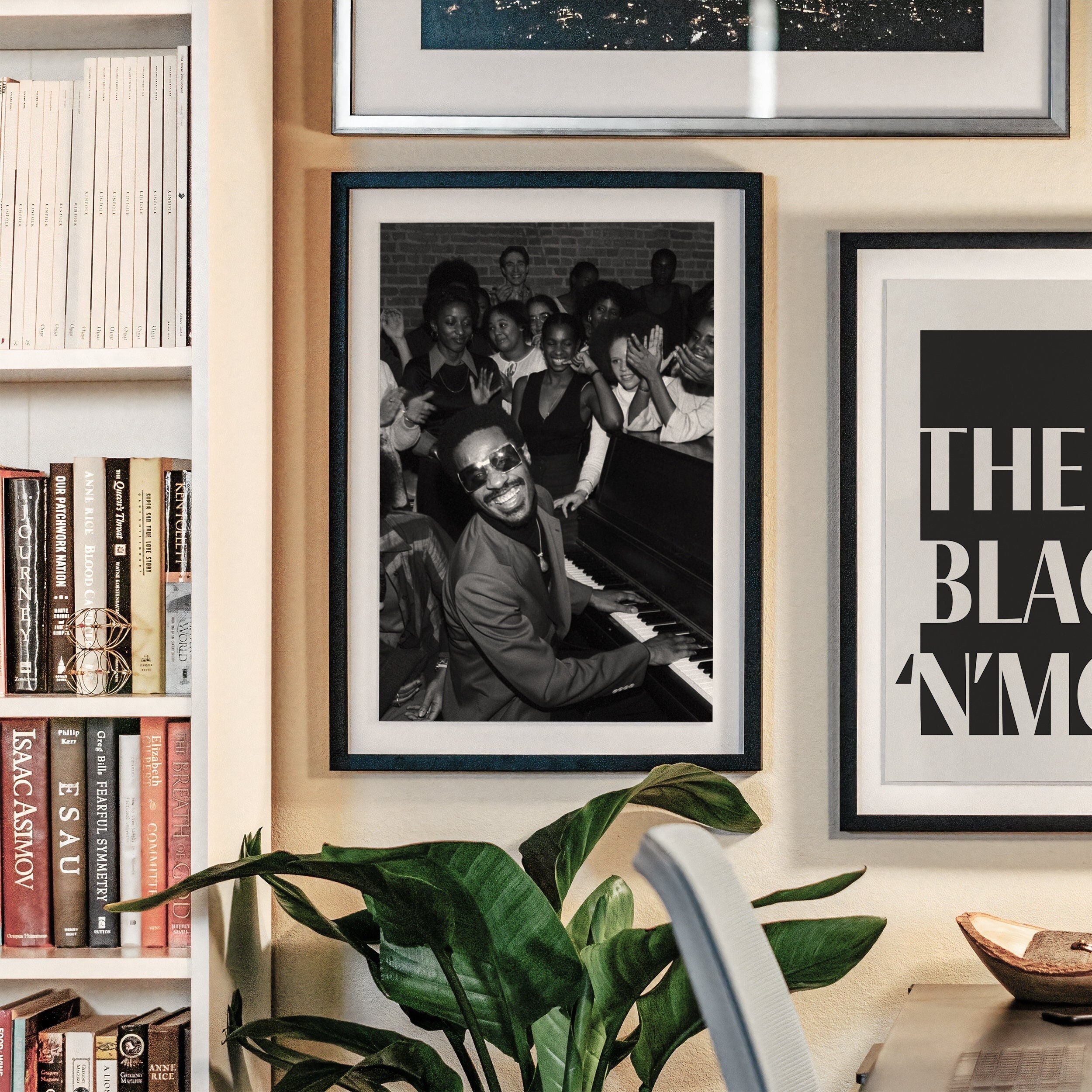 Stevie Wonder Posters / Stevie Wonder Black and White Wall Art, Album ...