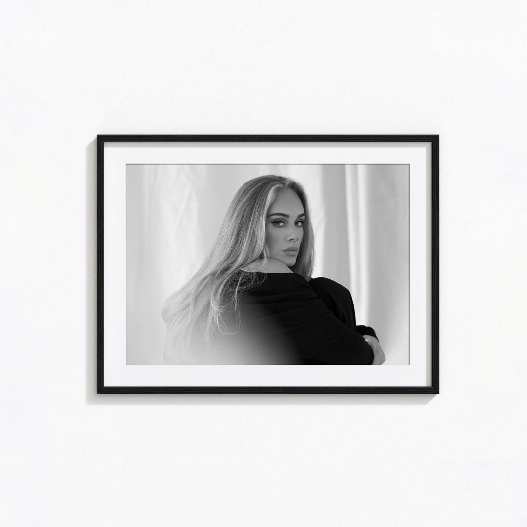 Adele Posters / Adele Black and White Wall Art, Album Cover Poster ...