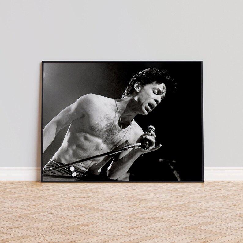 Prince Posters / Prince Black and White Wall Art, Album Cover Poster ...