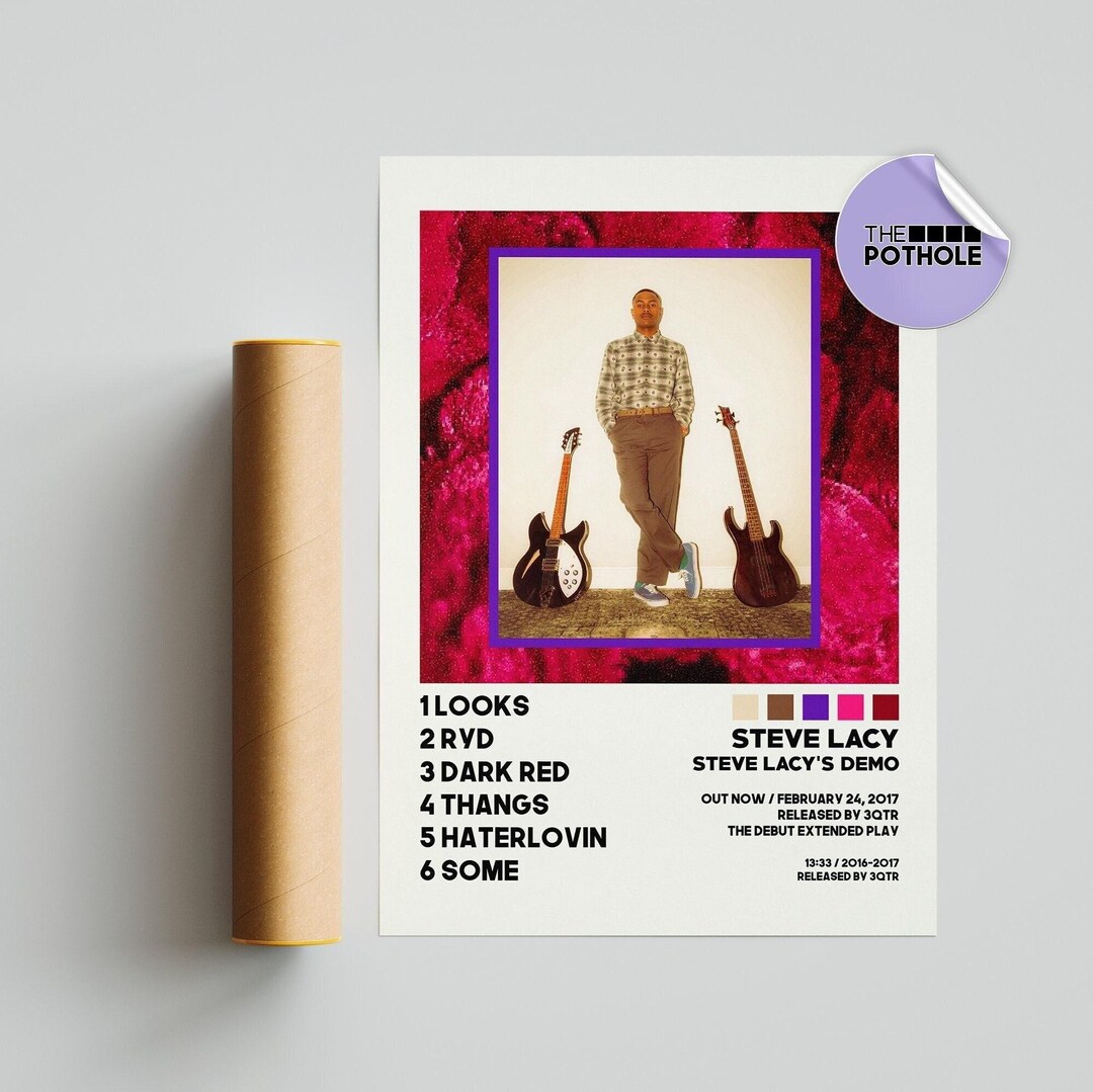 Steve Lacy Posters / Steve Lacys Demo Poster / Tracklist Album Cover ...