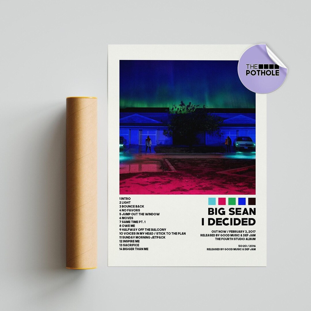 Big Sean Posters / I Decided Poster / Big Sean, I Decided / Album Cover ...