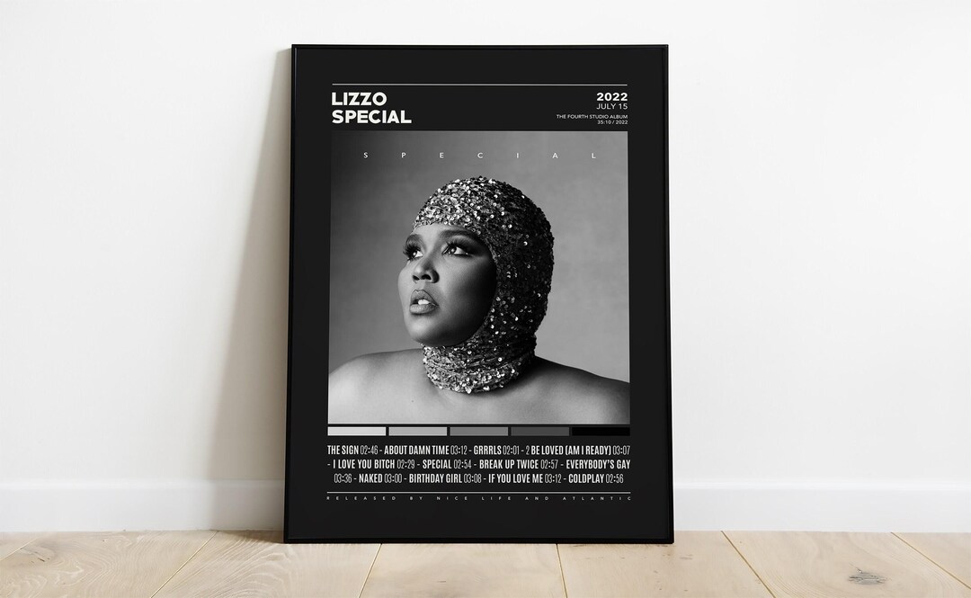 Lizzo Poster Special Poster Lizzo, Special, Tracklist Album Cover ...