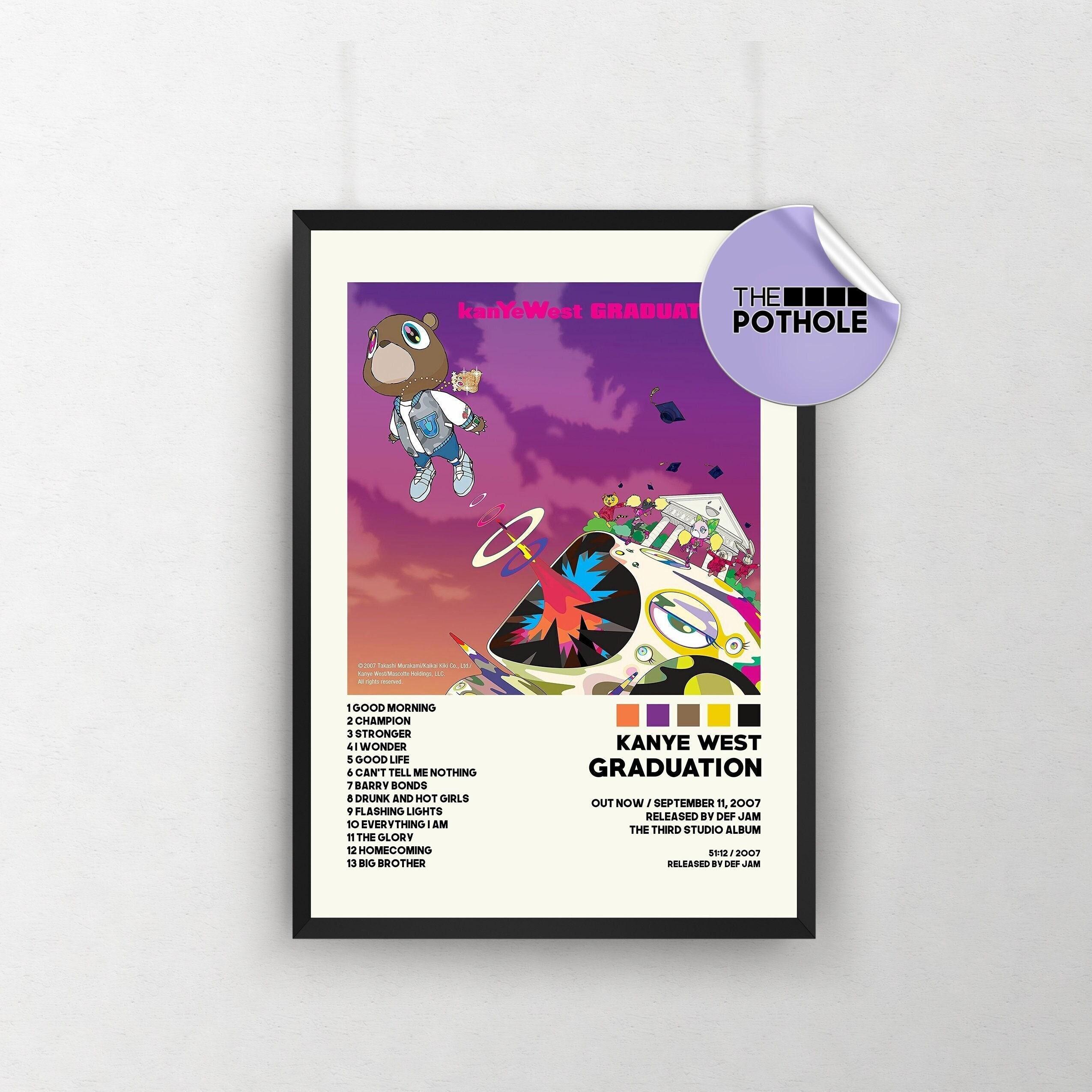 Kanye West Poster / Kanye West Graduation Poster / Album Cover Poster ...