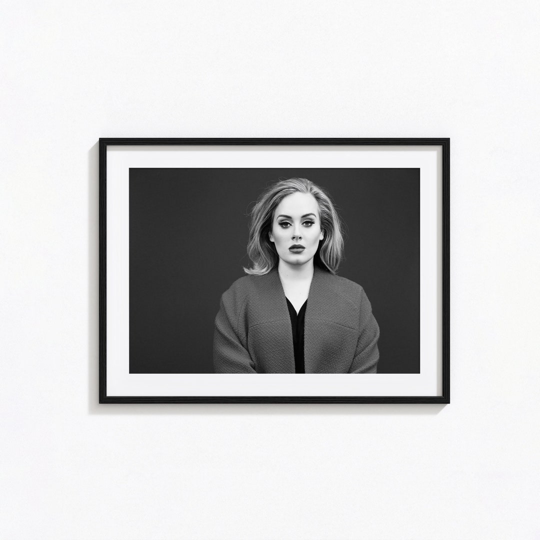 Adele Posters / Adele Black and White Wall Art, Album Cover Poster ...