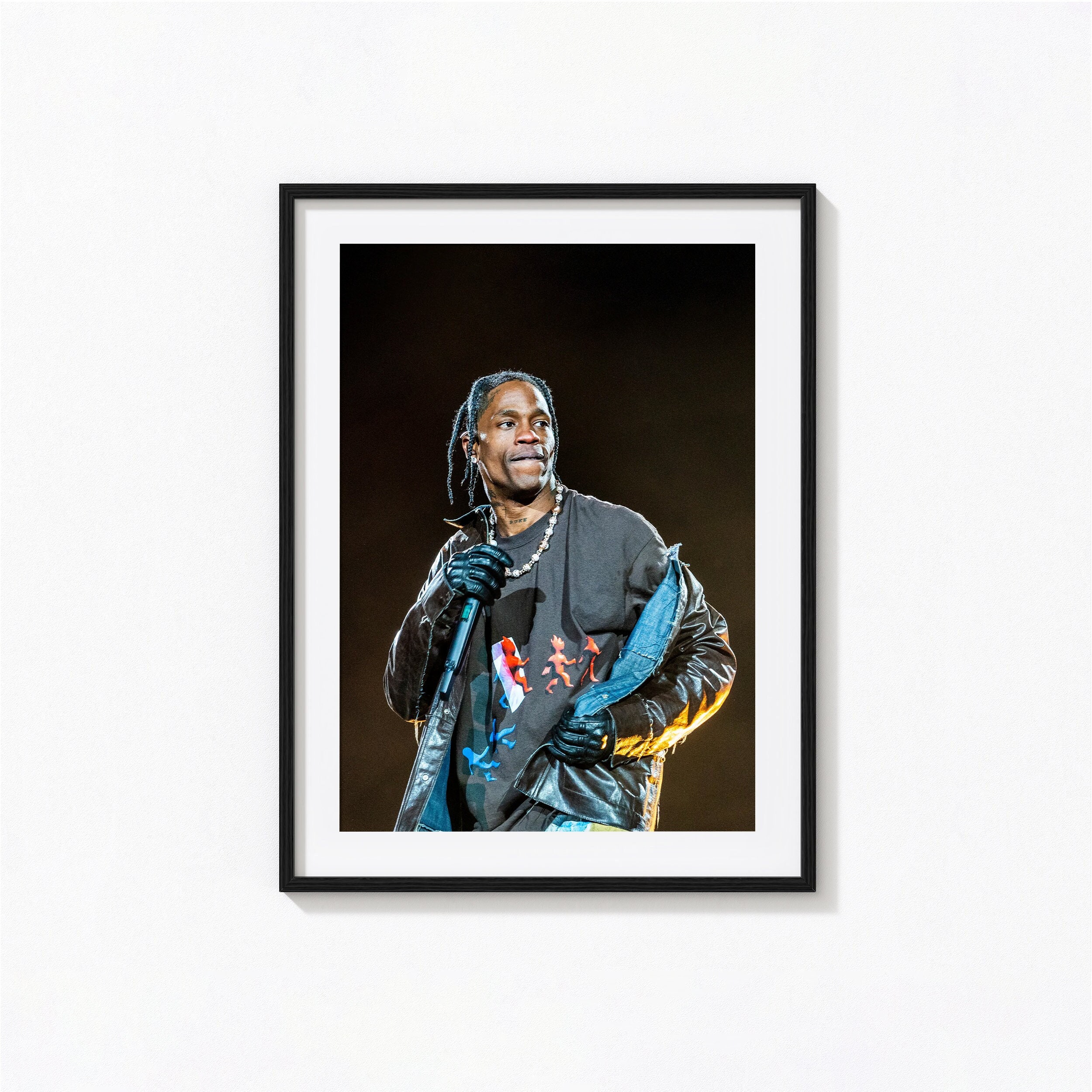 Travis Scott Posters / Travis Scott Black and White Wall Art, Album ...