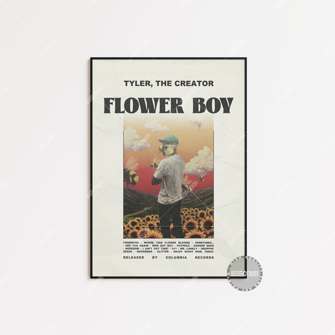 Tyler, the Creator Poster / Flower Boy Poster / Album Cover Poster ...