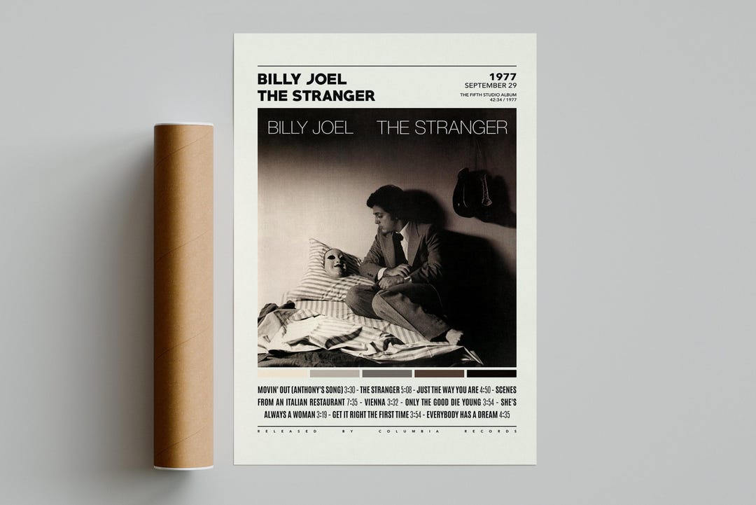 Billy Joel Posters / the Stranger Poster / Album Cover Poster, Poster ...