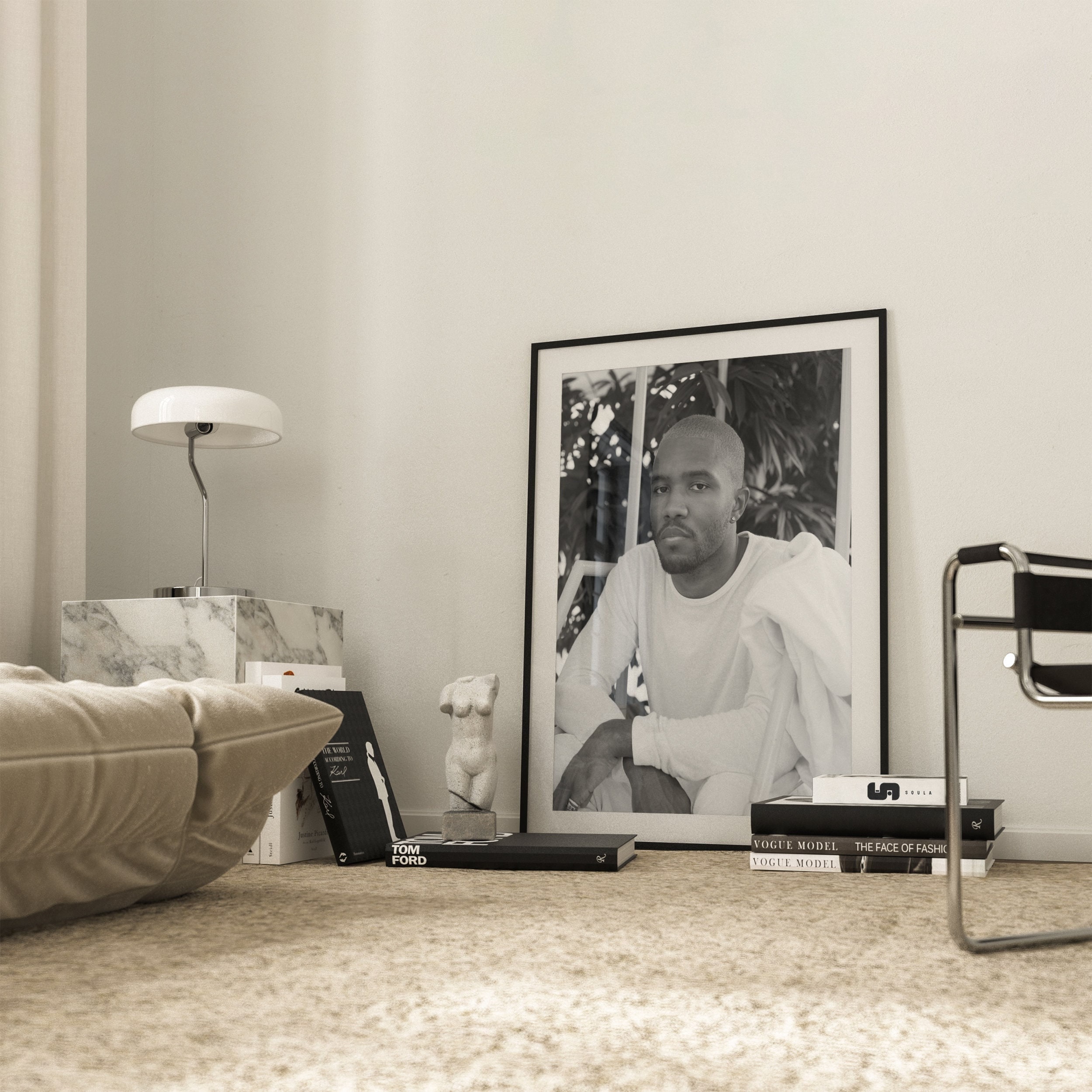 Frank Ocean Posters / Frank Ocean Black and White Wall Art, Album Cover ...