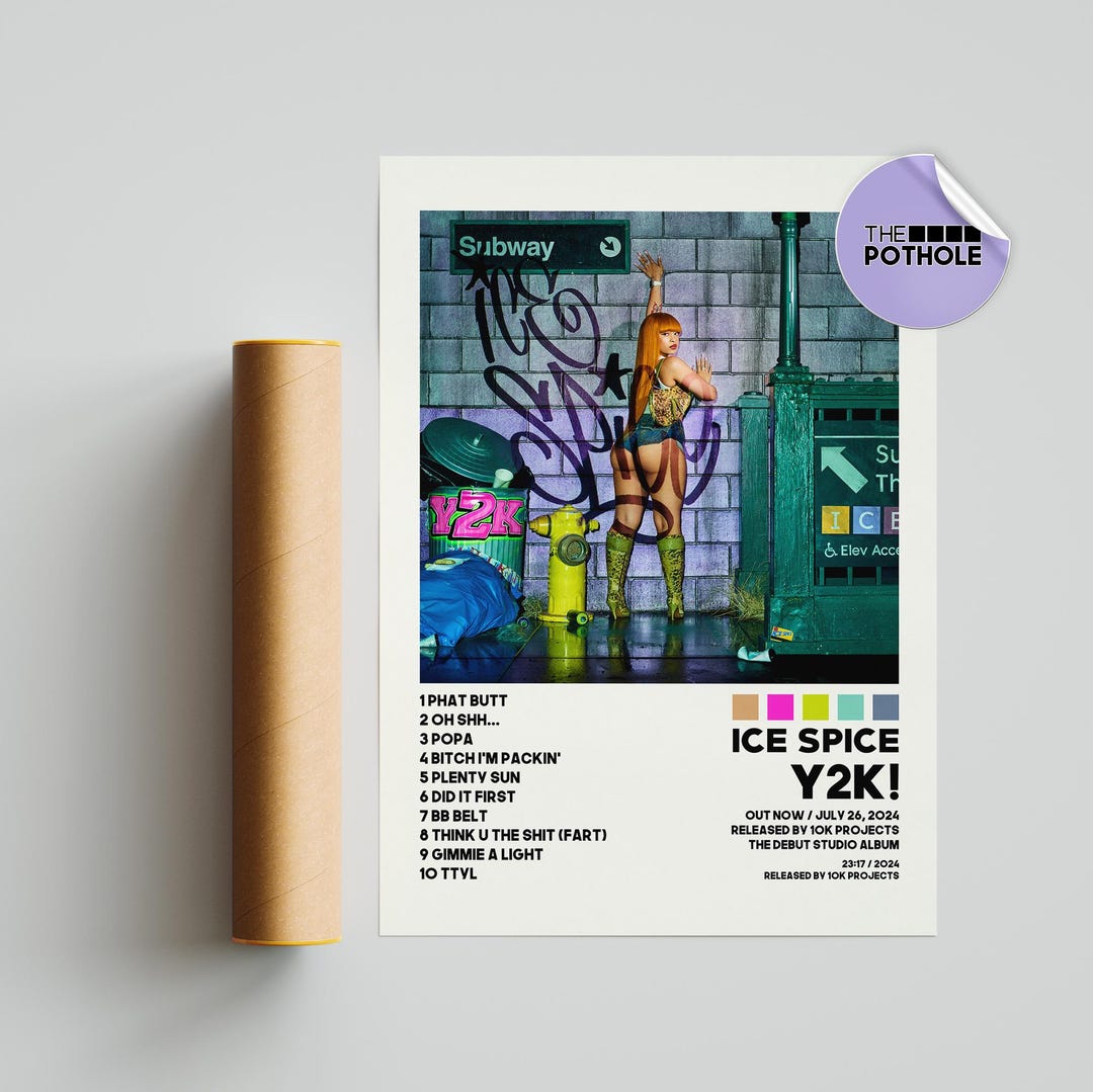 Ice Spice Posters / Y2K Poster, Tracklist Album Cover Poster, Print ...