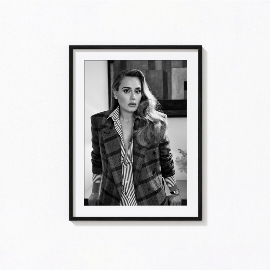 Adele Posters / Adele Black and White Wall Art, Album Cover Poster ...