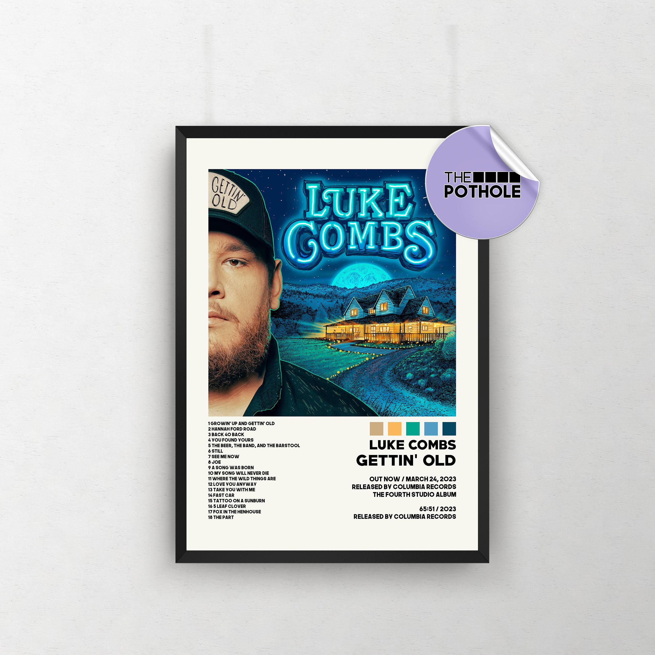 Luke Combs Poster / Gettin Old Poster / Album Cover Poster / Print Wall ...