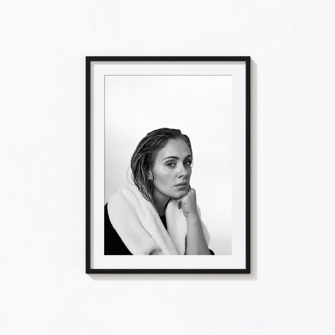 Adele Posters / Adele Black and White Wall Art, Album Cover Poster ...
