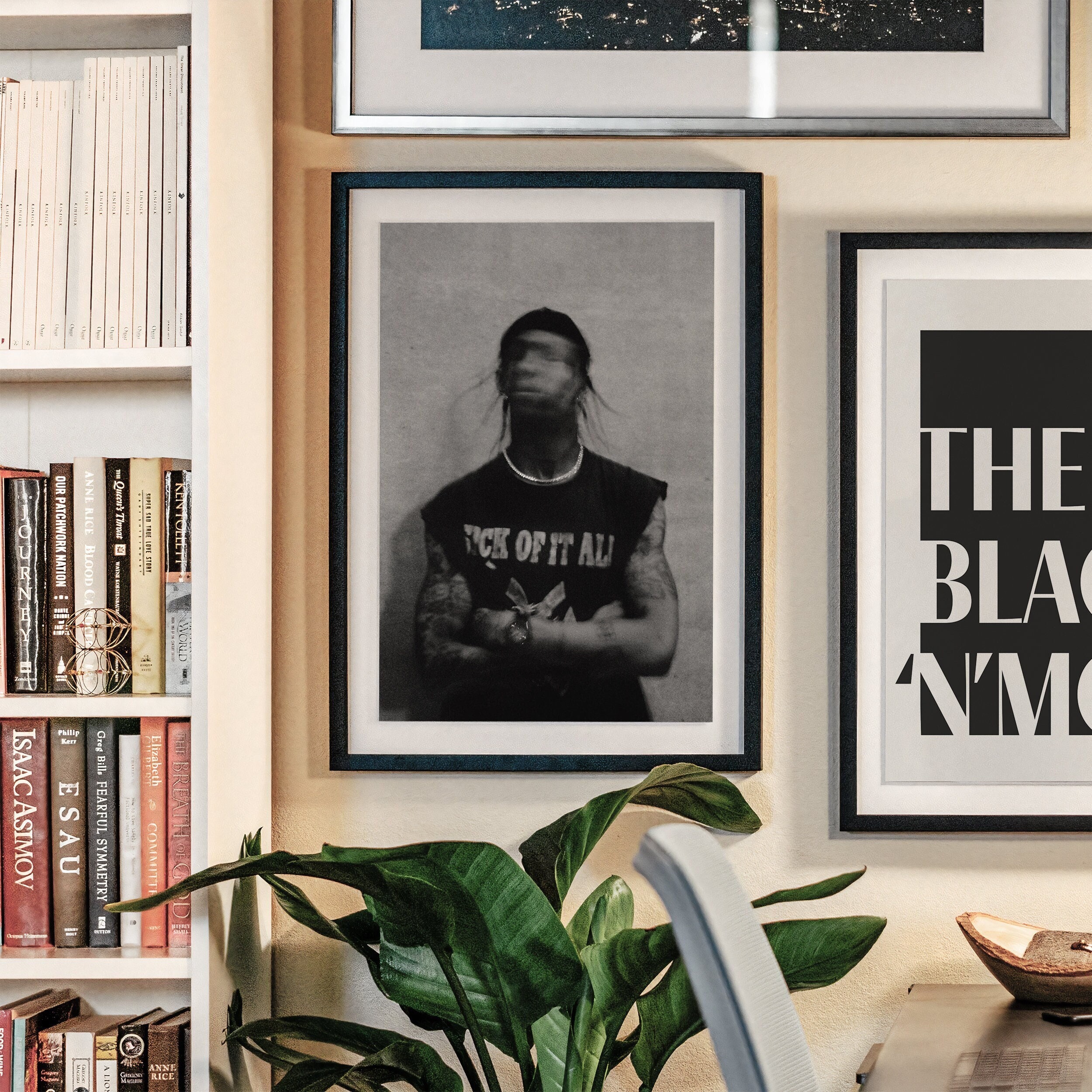 Travis Scott Posters / Travis Scott Black and White Wall Art, Album ...