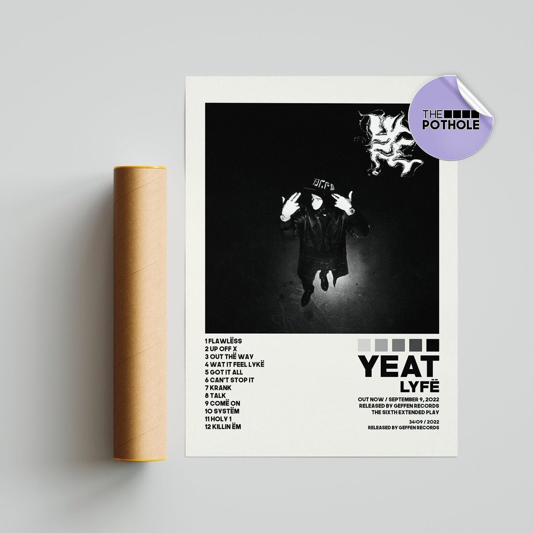 Yeat Posters / Lyfe Poster, Album Cover Poster, Poster Print Wall Art ...