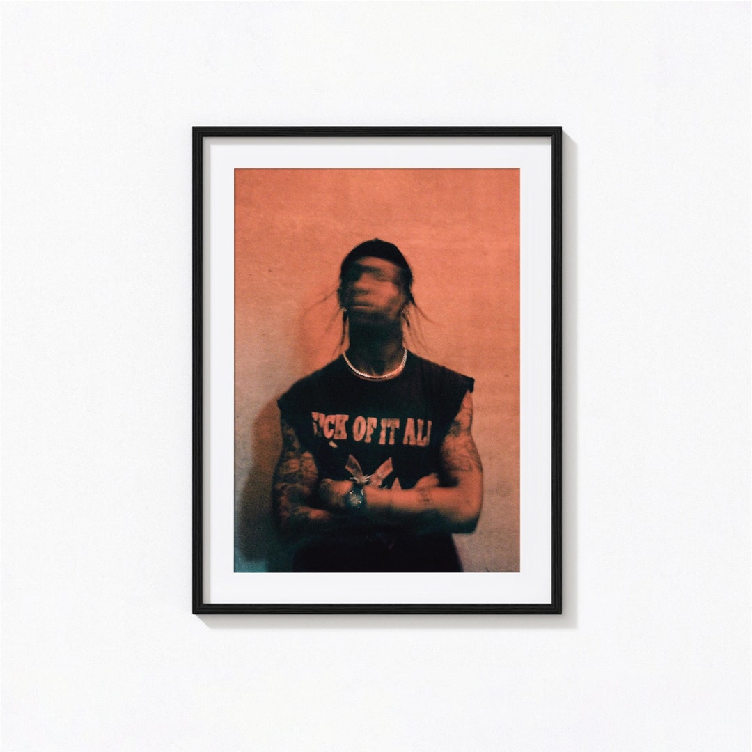Travis Scott Posters / Travis Scott Black and White Wall Art, Album ...