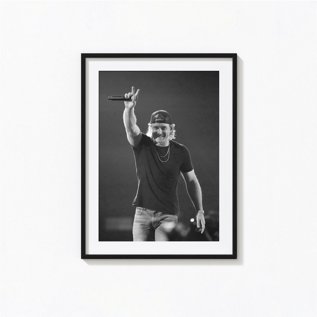 Morgan Wallen Posters / Morgan Wallen Black and White Wall Art, Album ...