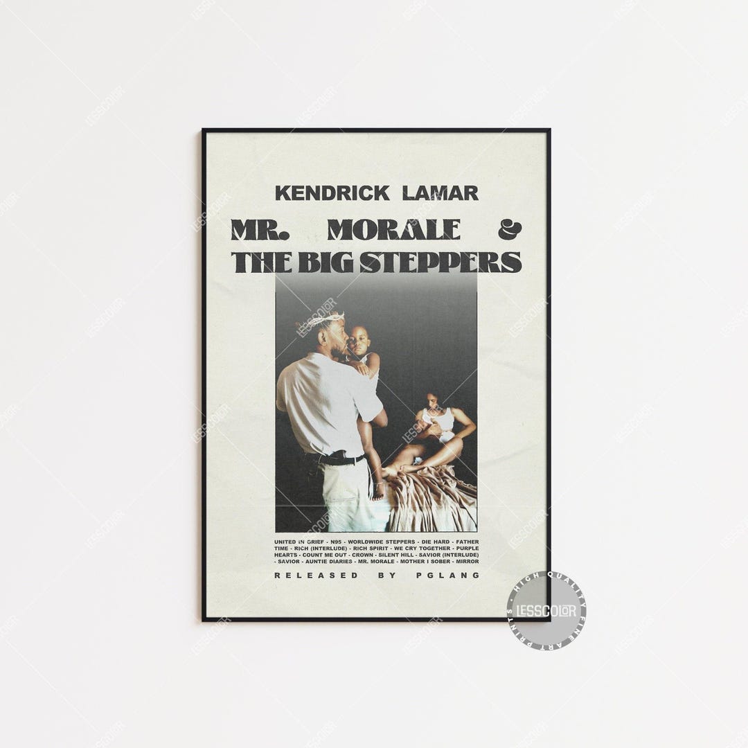 Kendrick Lamar Posters / Mr. Morale & the Big Steppers Poster/ Album ...