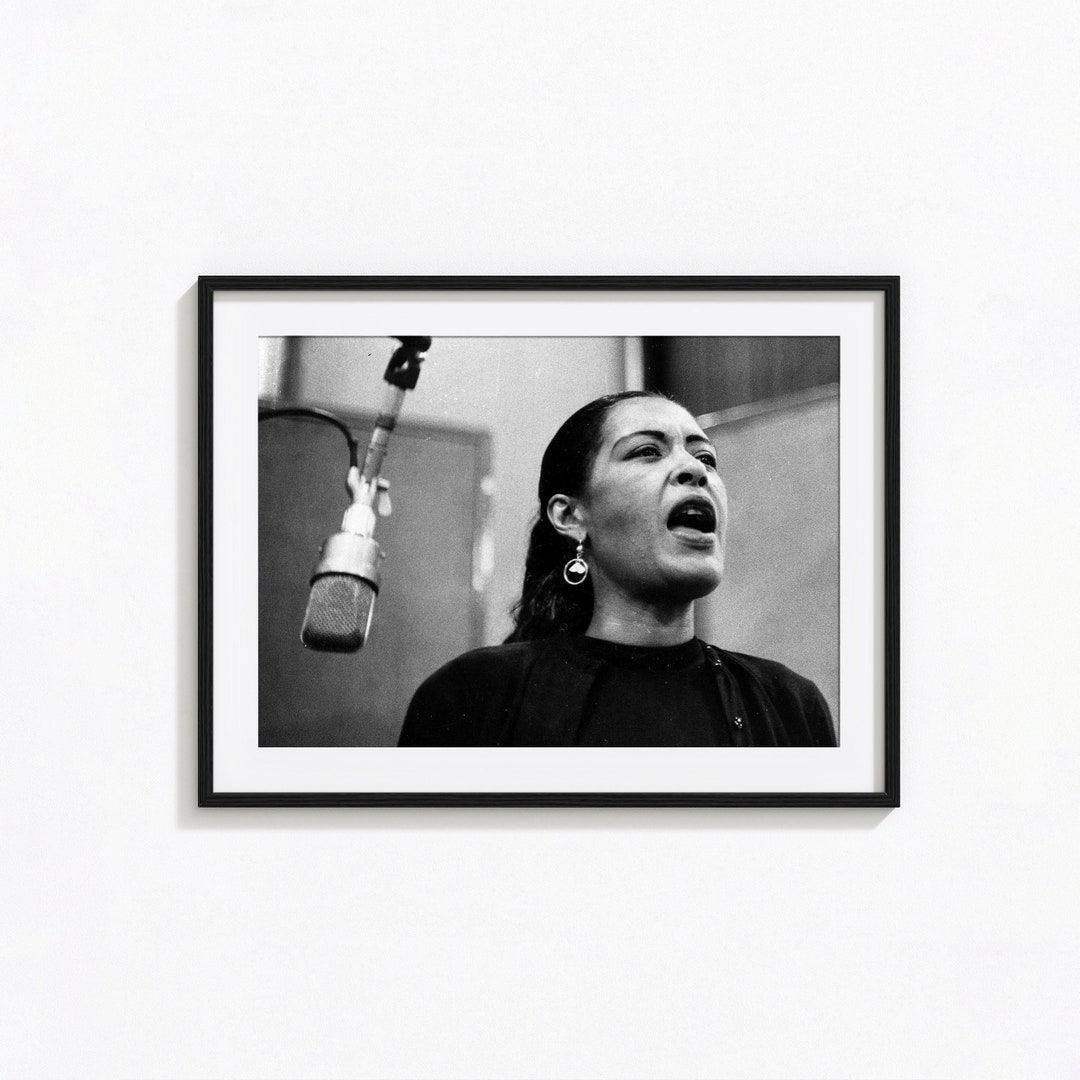 Billie Holiday Posters / Billie Holiday Black and White Wall Art,album ...