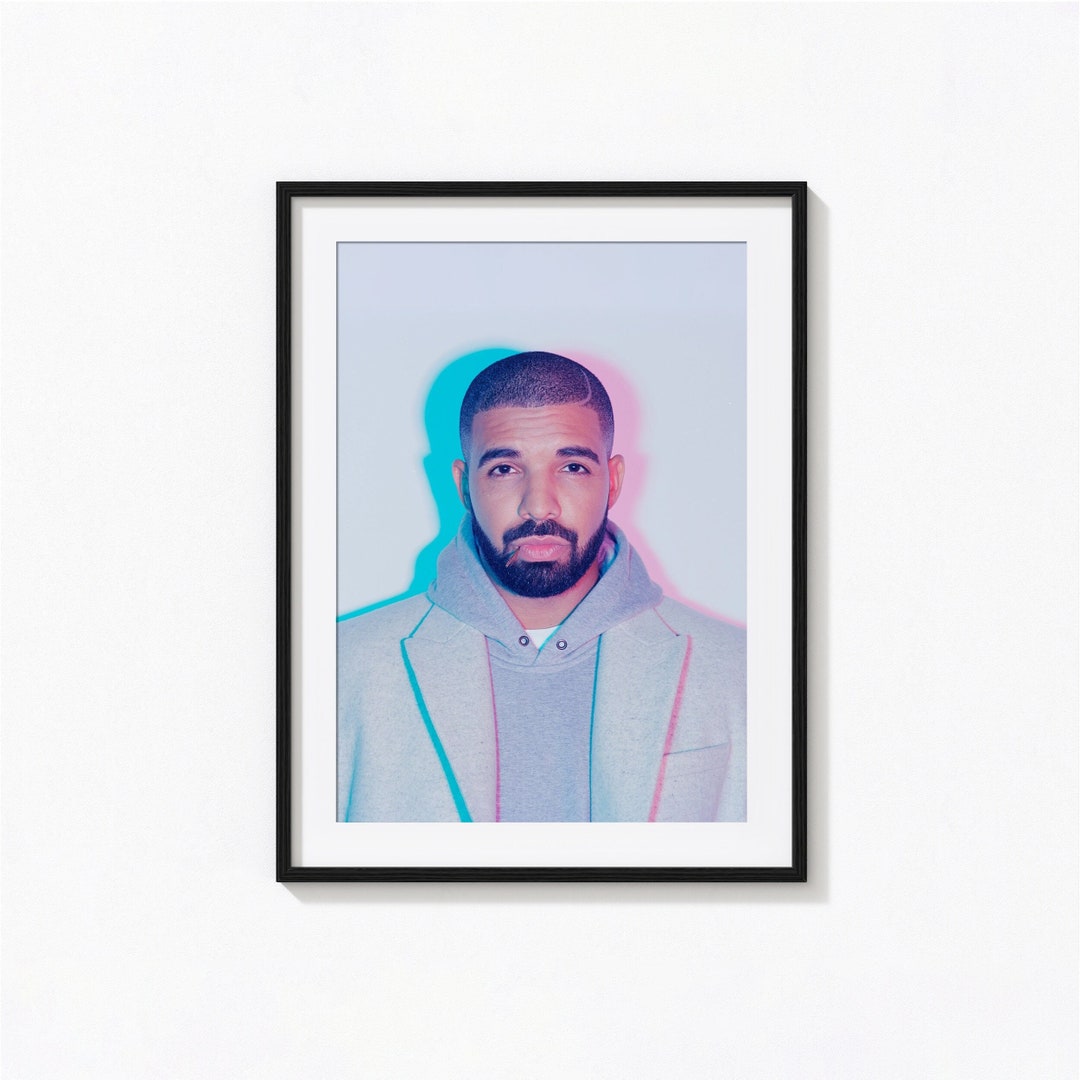 Drake Posters / Drake Black and White Wall Art, Music Poster, Home ...