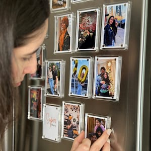 Custom Acrylic Fridge Magnetic Photo Frames With Personalized Photos ...