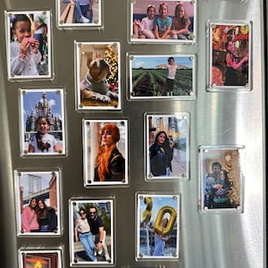 Custom Acrylic Fridge Magnetic Photo Frames With Personalized Photos ...