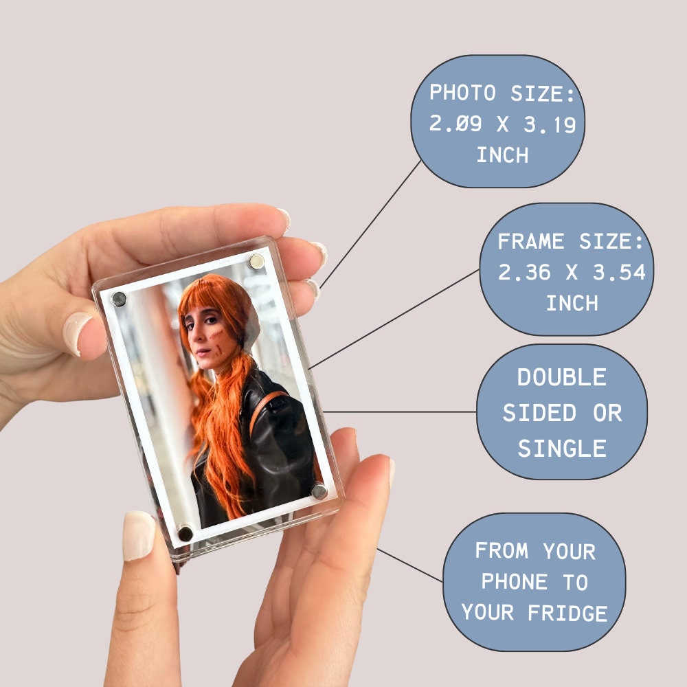 Custom Acrylic Fridge Magnetic Photo Frames With Personalized Photos ...