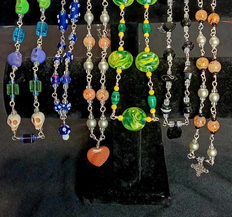 Handmade, Glass-bead Necklaces. - Etsy